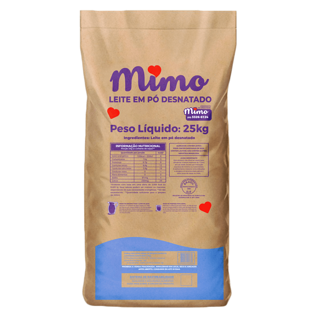 Leite em pó desnatado - Mimo - SpamLac